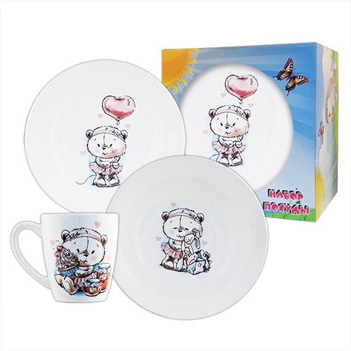 Набор посуды Кубаньфарфор 3пр Кроха